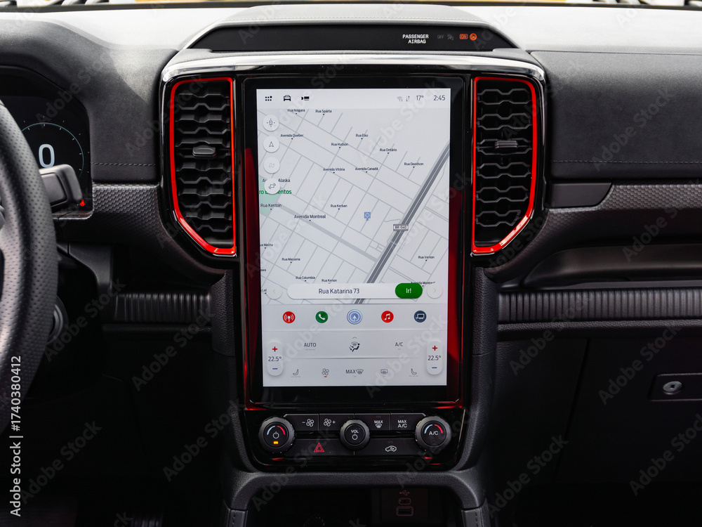 Ford Ranger Raptor large vertical infotainment screen, Modern truck ...