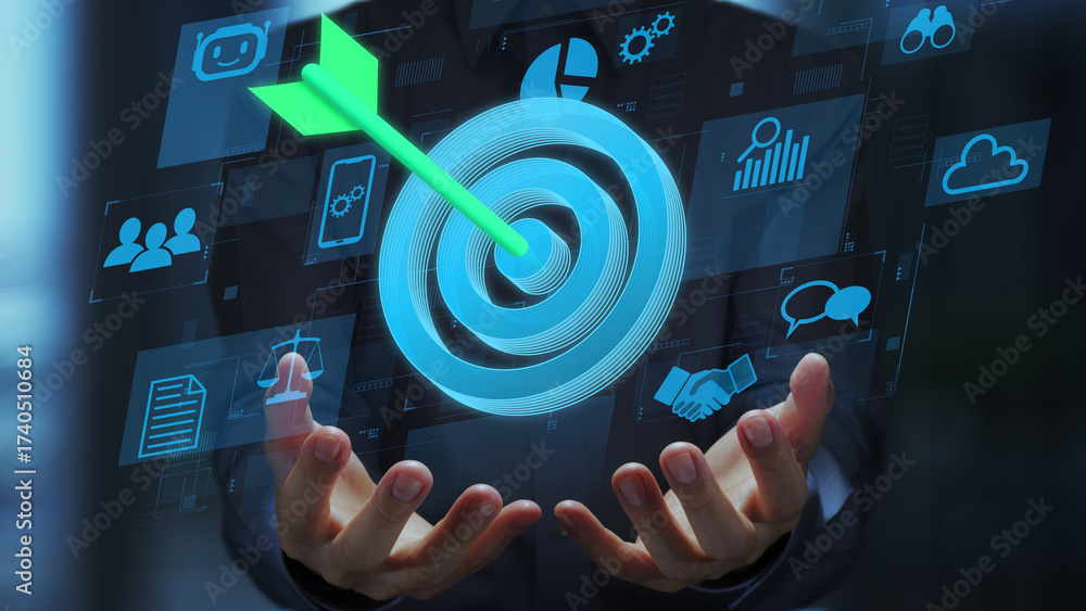 Objectives and key results OKR management tool. Enterprise goals ...