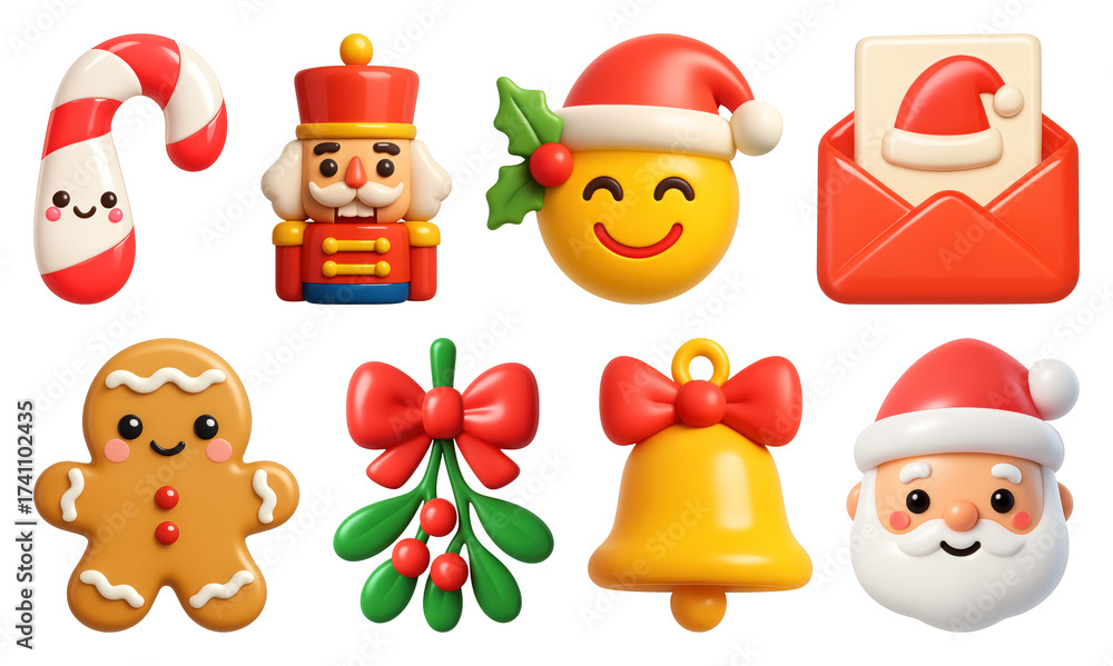 Festive holiday icons collection Stock Illustration | Adobe Stock