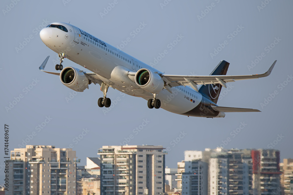 Ben Gurion Airport, Israel – 2025.09.27: Lufthansa Airbus A321-271NX D ...