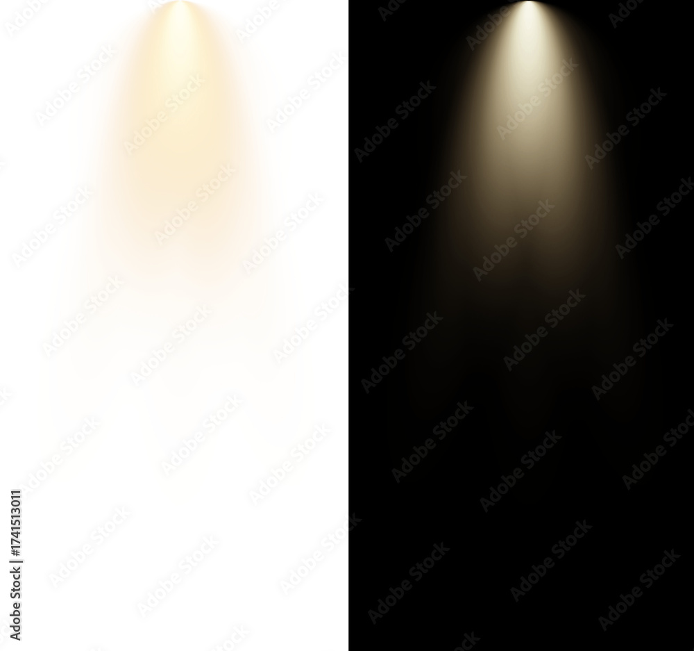 Graphic top spotlight PNG. Abstract downlight icon effect. Stock Photo ...