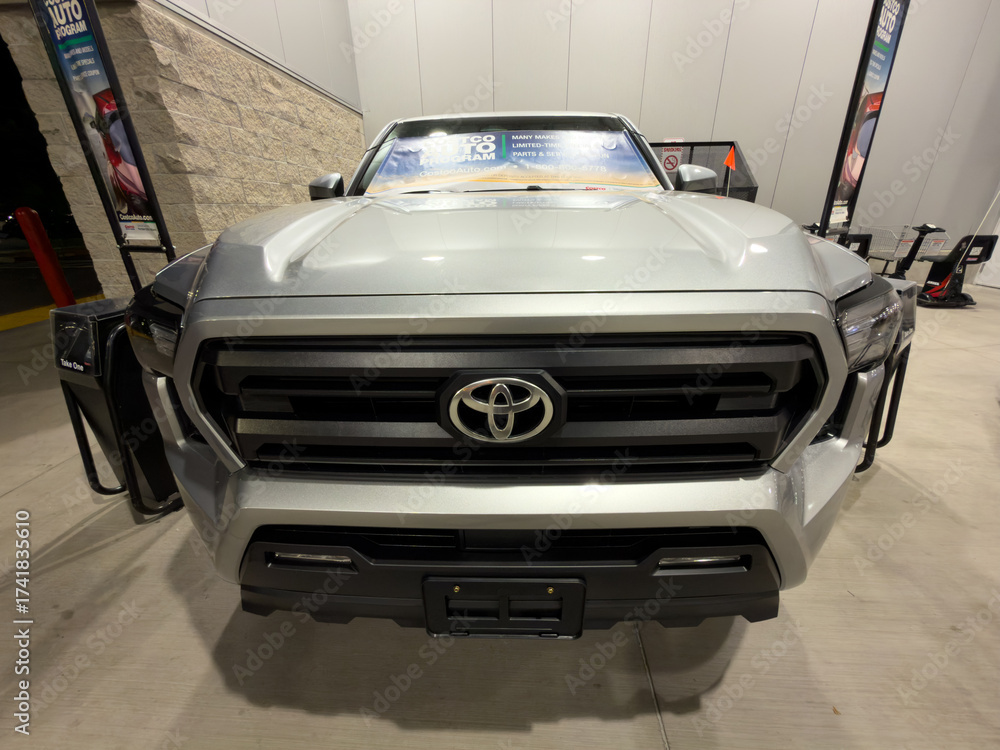 2025 Toyota Tacoma Front View Stock Photo | Adobe Stock