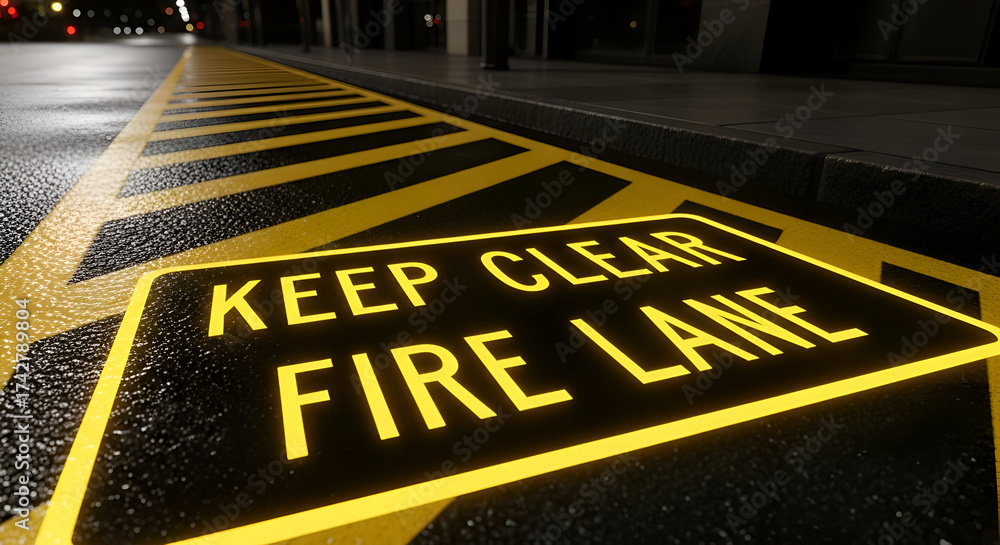 Street Marking Signage: Fire Lane Safety Guidelines And Guidelines ...