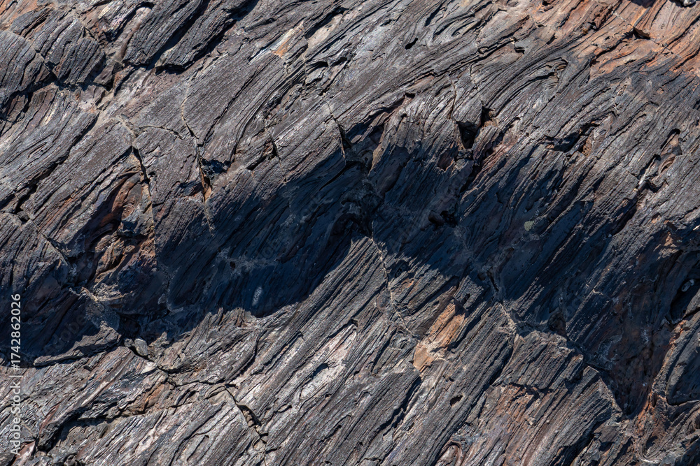 Basalt Lava Flows. Caves Trail, Craters of the Moon National Monument ...