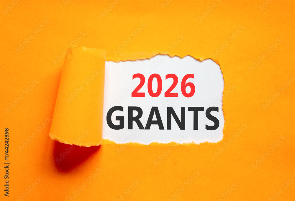 2026 Grants symbol. Concept words 2026 Grants on beautiful white paper ...