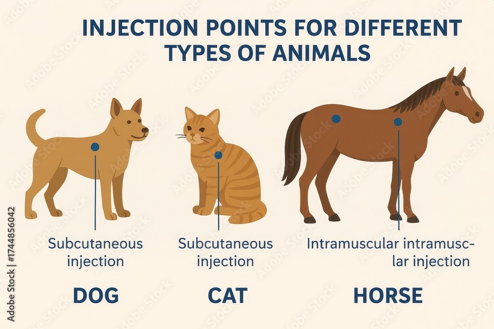 This infographic illustrates proper injection points for different ...