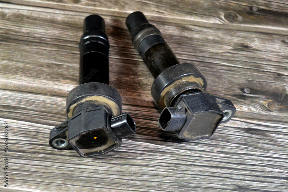 used broken ignition coils, the induction coil for automobile ignition ...