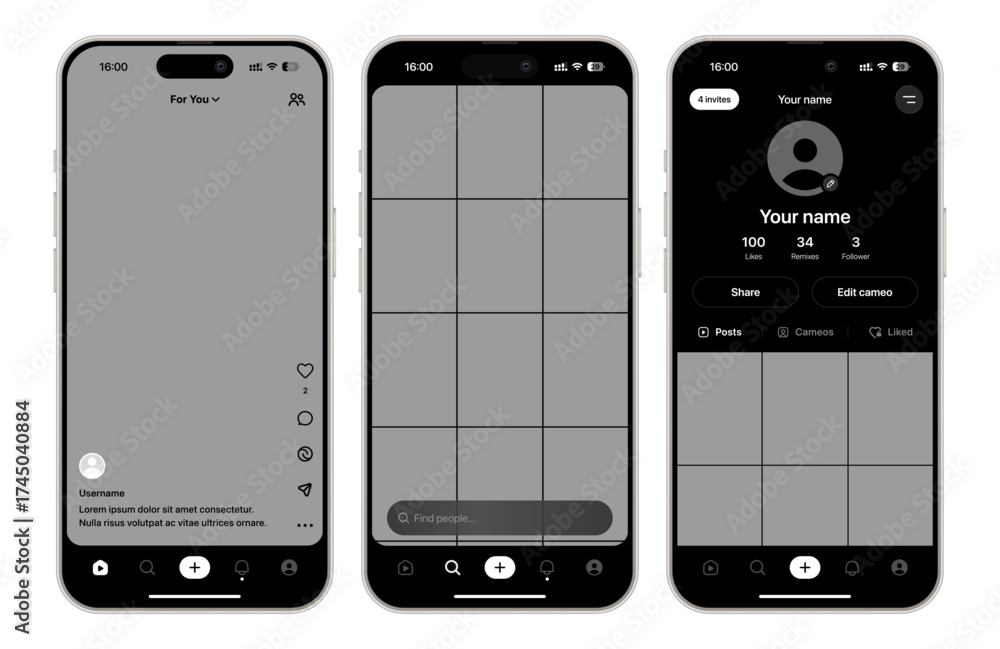 OpenAI Sora 2 UI template for the new 2025 AI Video Generator App ...