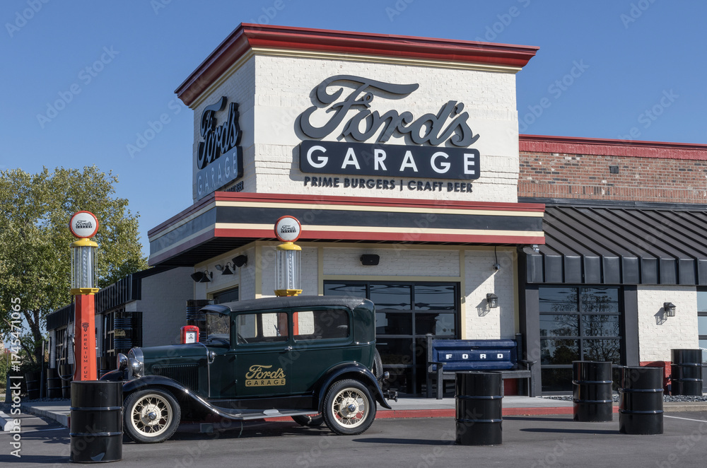 Ford's Garage burger and beer restaurant. Fords Garage is an official ...