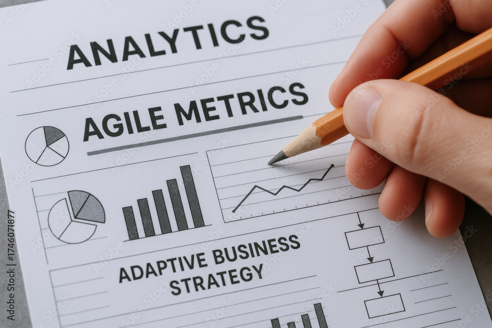 Adaptive business strategy planning document with agile metrics ...