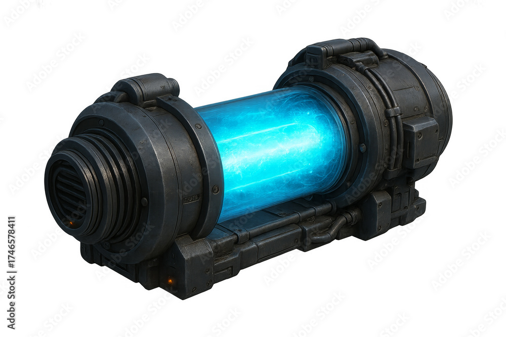 Sci-fi energy cell generating plasma power Stock Illustration | Adobe Stock