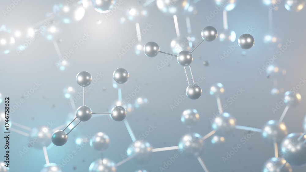 sodium aluminosilicate molecular structure, 3d model molecule, e554 ...