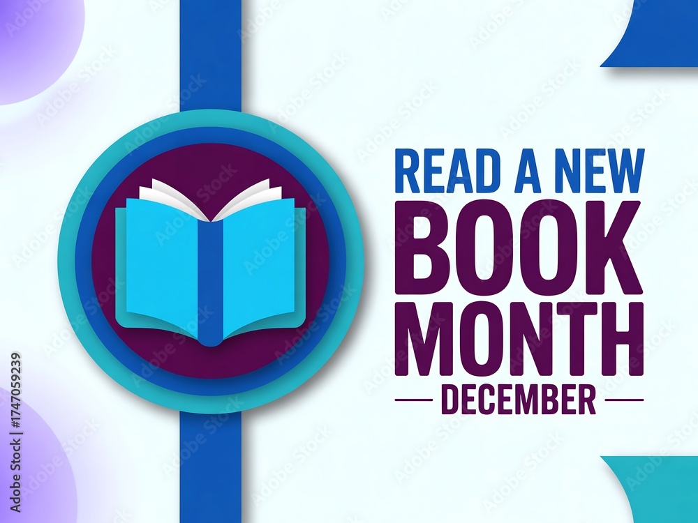 Celebrate read a new book month in december with an open book ...