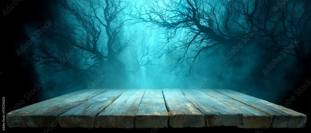 Foto de Stock Halloween night: where haunted structures meet spooky ...