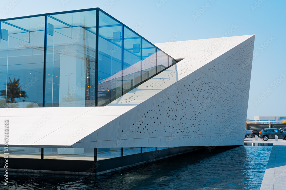 Abu Dhabi, UAE - 09 october 2025. The exterior decorated with ...