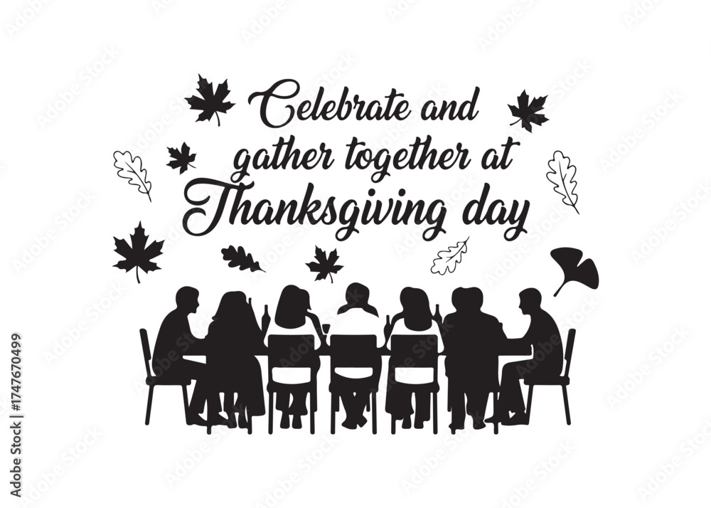 Get together and celebrate Thanksgiving day with the art of calligraphy ...