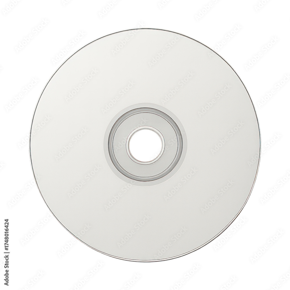 PNG Blank CD disc isolated image Stock Photo | Adobe Stock