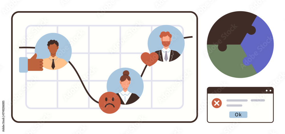 Workflow chart connects emotions, teamwork, and problem resolution ...
