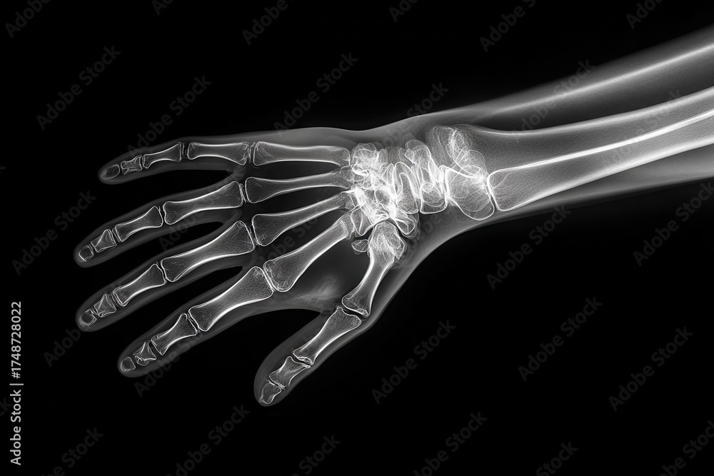 Foto de Stock X ray of a child s forearm bone break radius and ulna ...