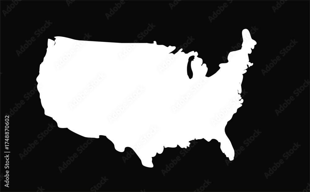 Detailed map of the united states highlighting export commodity ...