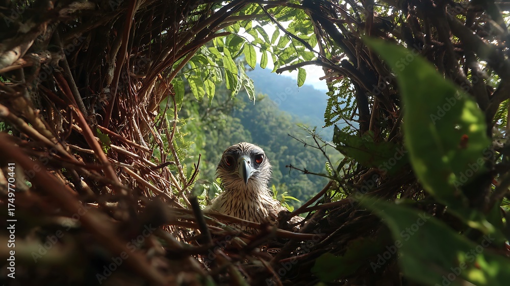 Philippine eagle in nest wildlife photography bird of prey endangered ...