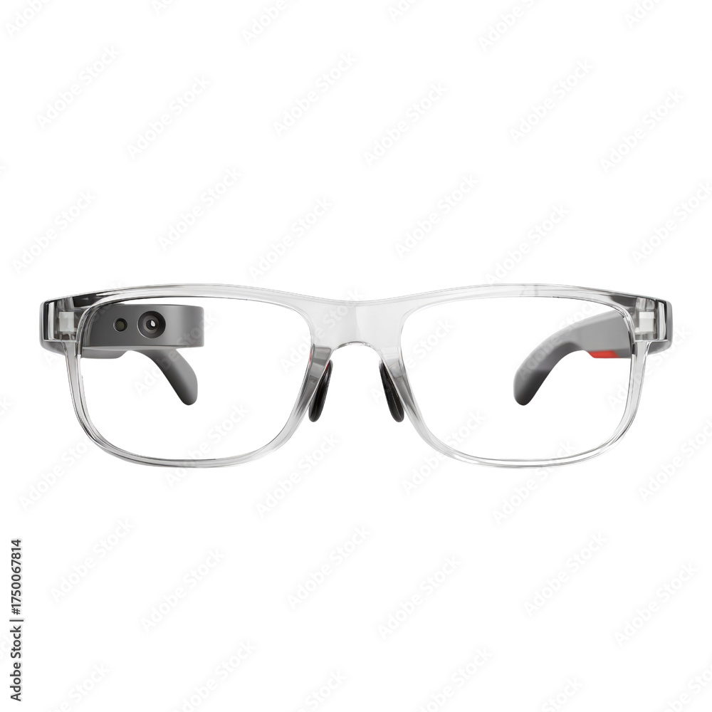 Transparent smart glasses featuring an integrated camera module ...