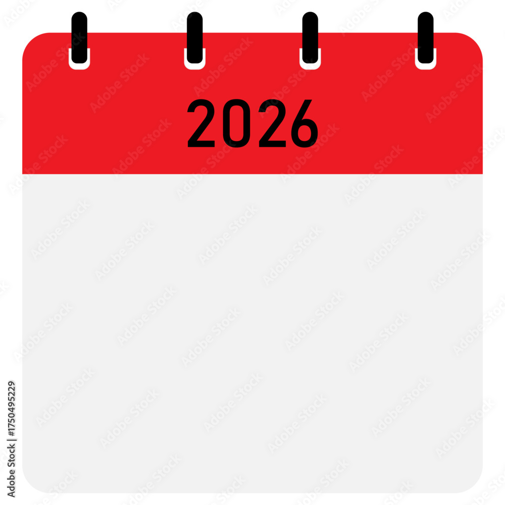 Yearly calendar | 2026 year on calendar | Modern yearly calendar with ...