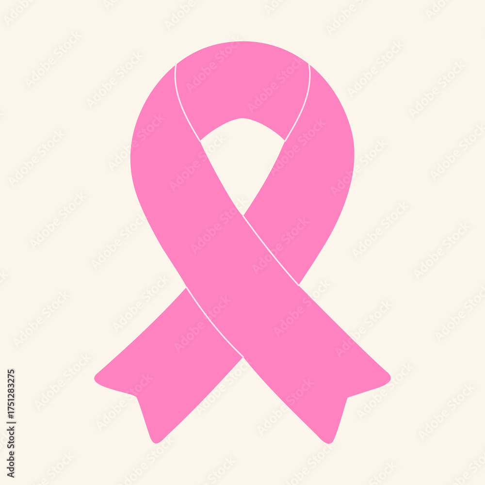 Vector de Stock Pink ribbon symbol representing breast cancer awareness ...