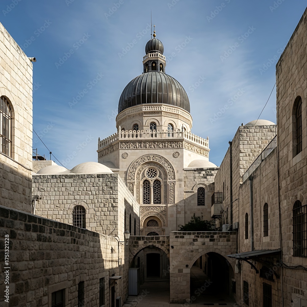 Hurva Synagogue in Jerusalems Jewish Quarter - A Historic Landmark ...