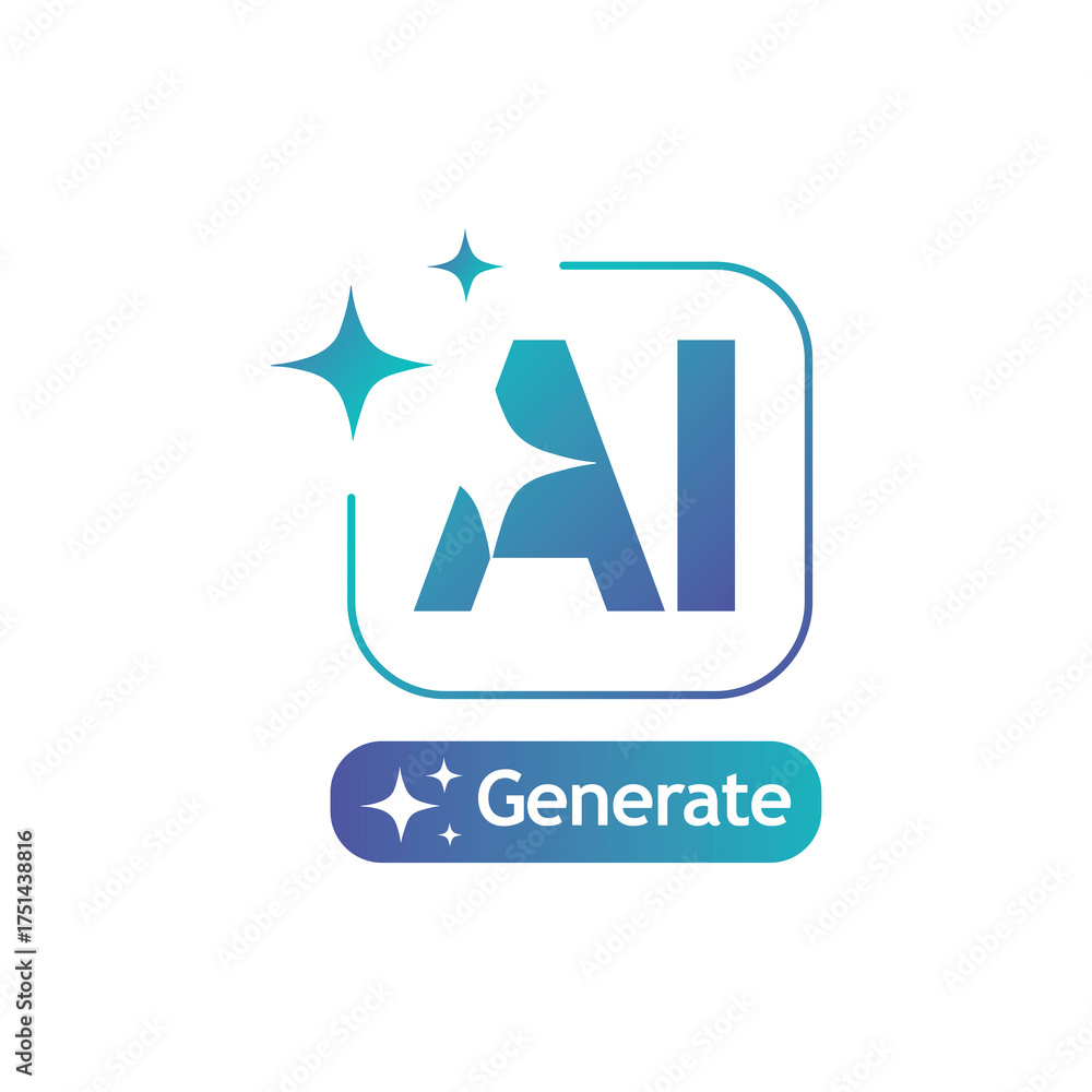 Stock-Illustration „AI-generated icon design. AI logo generator ...