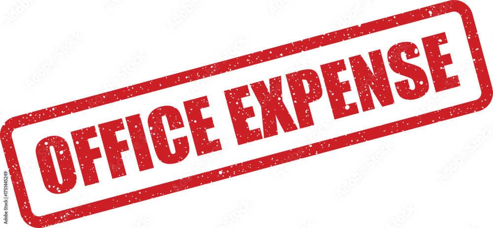 Red grunge textured rectangular stamp with bold capital letters ...