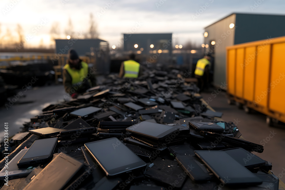 Recycling old cell phones and electronic devices, e-waste management ...