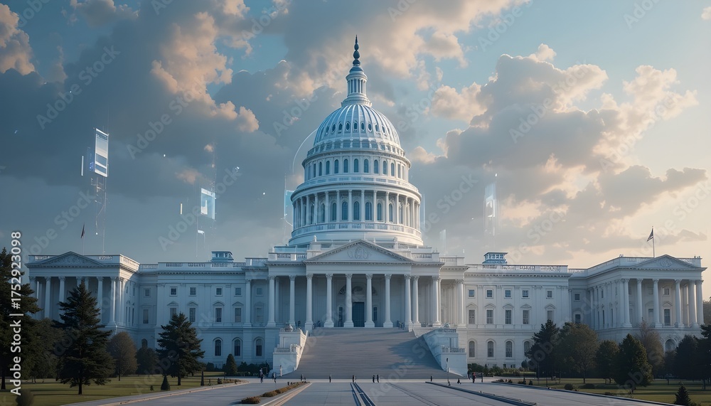 United States Capitol Building, Washington D.C. landmark architecture ...