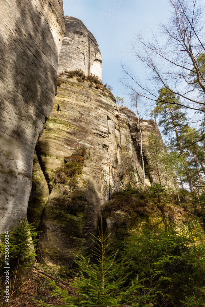 Photo Stock Unusual rock formations. Adrspach Rocks. National Park of ...