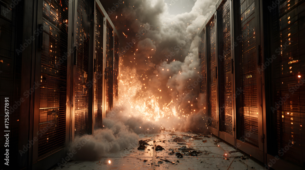 Explosive event in a data center reveals chaos during a catastrophic ...