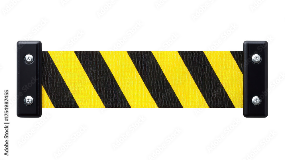 Black yellow caution tape barrier warning sign safety equipment ...