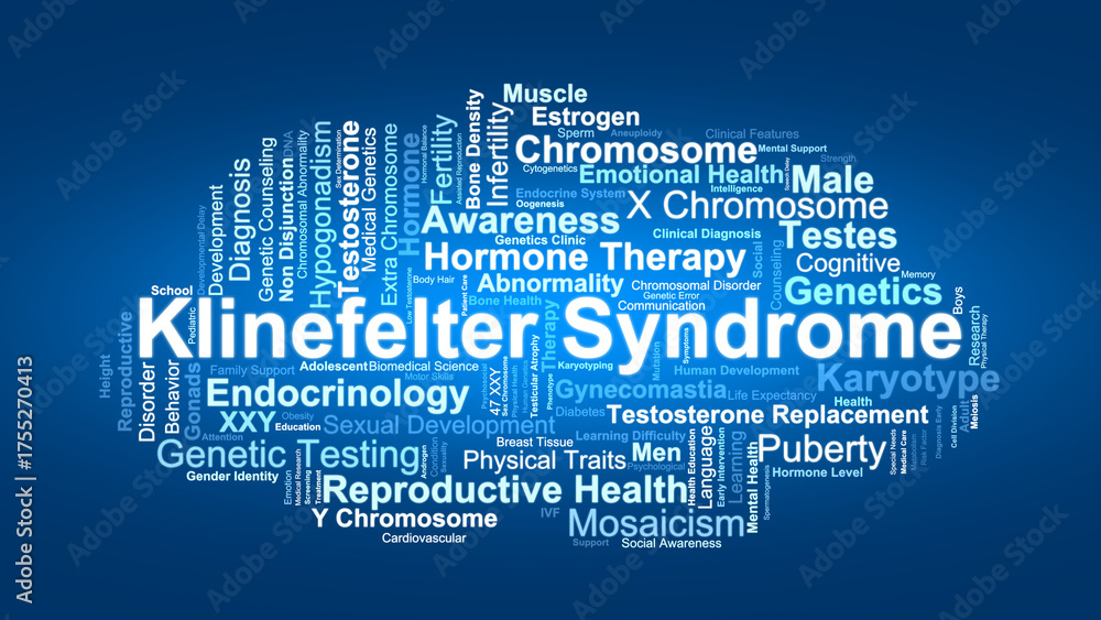 Klinefelter Syndrome Word Cloud. Composition Of Terms Related To XXY ...
