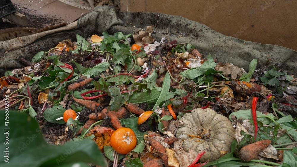 Compost bin. Animal feed repurposing certain food waste as livestock or ...