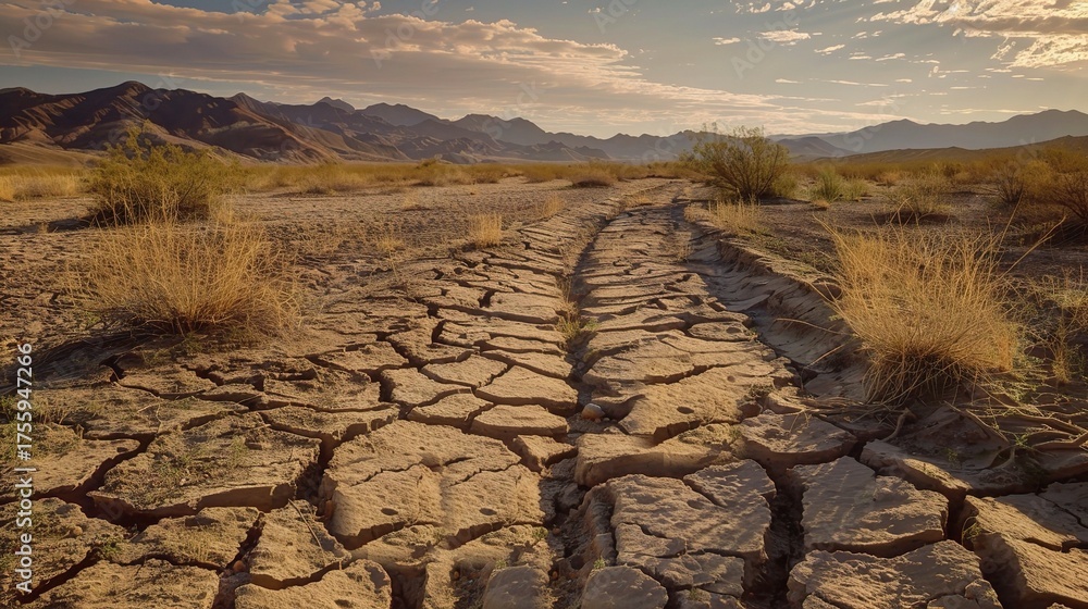 Dry Earth, Scarce Water: The Harsh Reality of Drought. Depicting ...