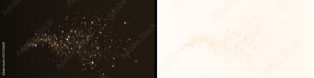 Elevate your designs with this golden stardust PNG overlay, perfect for ...