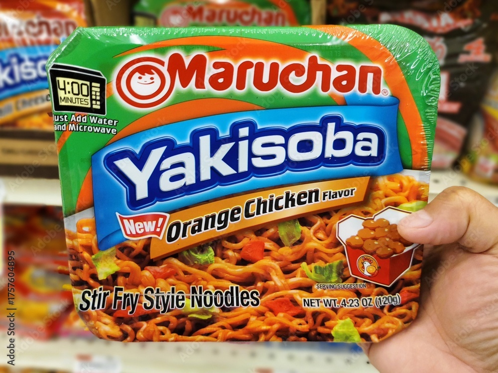 Delaware, U.S.A - Oct 15, 2025 - A packet of Maruchan Yakisoba Stir Fry ...