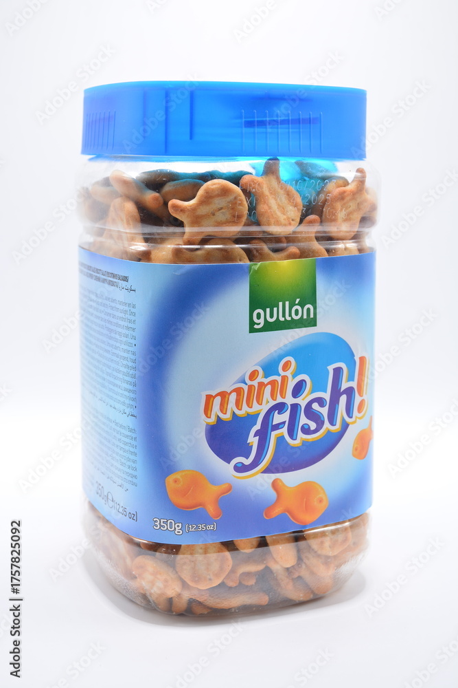 Gullon mini fish crackers in Manila, Philippines Stock Photo | Adobe Stock