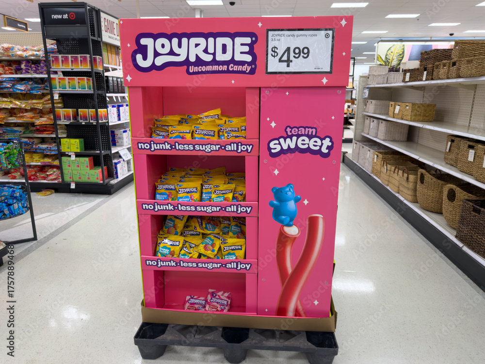 Joyride Candy Display In Store by Ryan Trahan. Stock Photo | Adobe Stock
