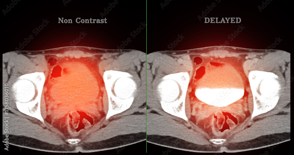 High-resolution CT scan Lower abdomen showing a normal lower abdomen ...