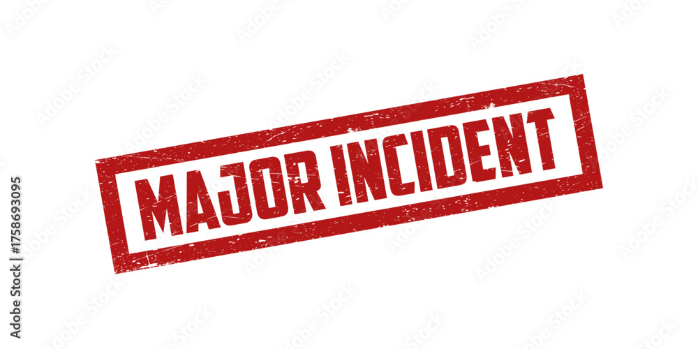 Stamp Grunge, Major Incident Stock Vector | Adobe Stock