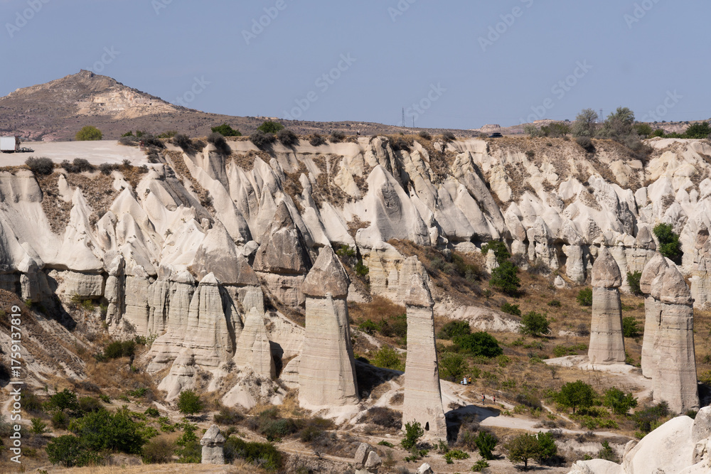 Göreme, Turkey: Love Valley with its famous phallic stone formation and ...