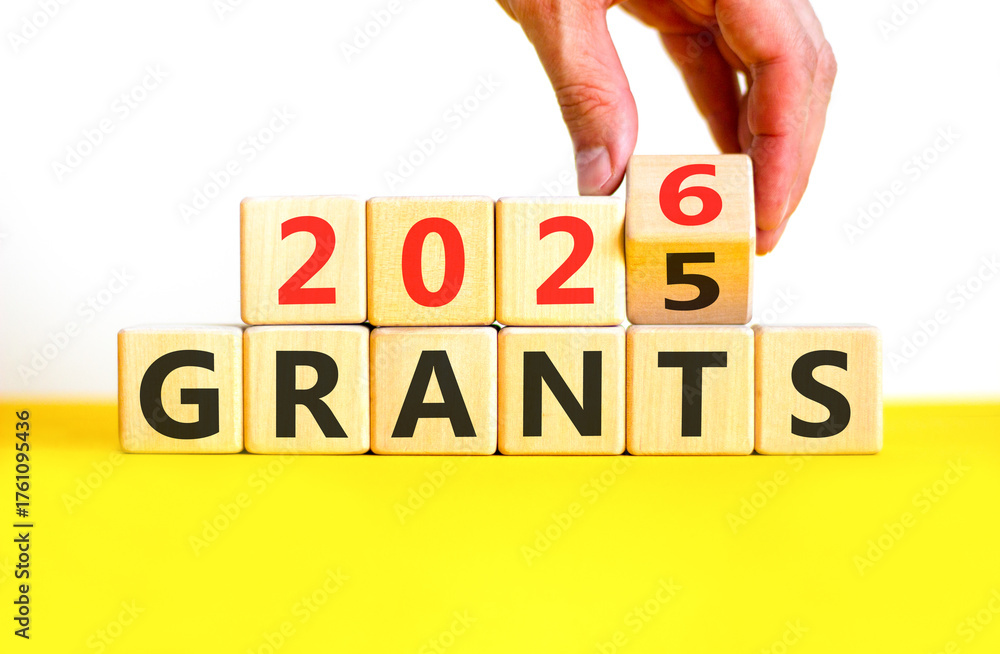 2026 Grants symbol. Concept words 2026 Grants on beautiful wooden ...