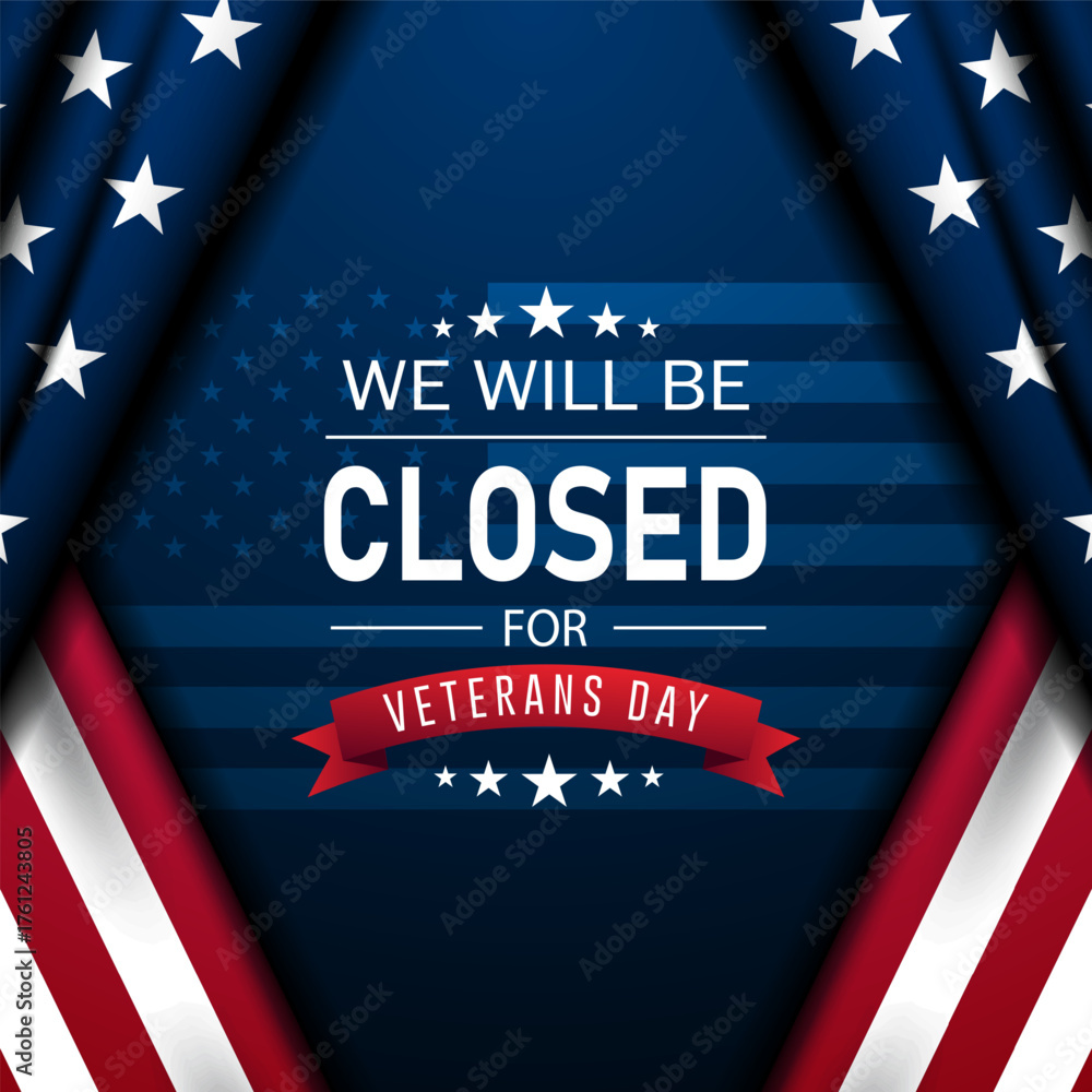 Happy Veterans Day United States of America background design ...