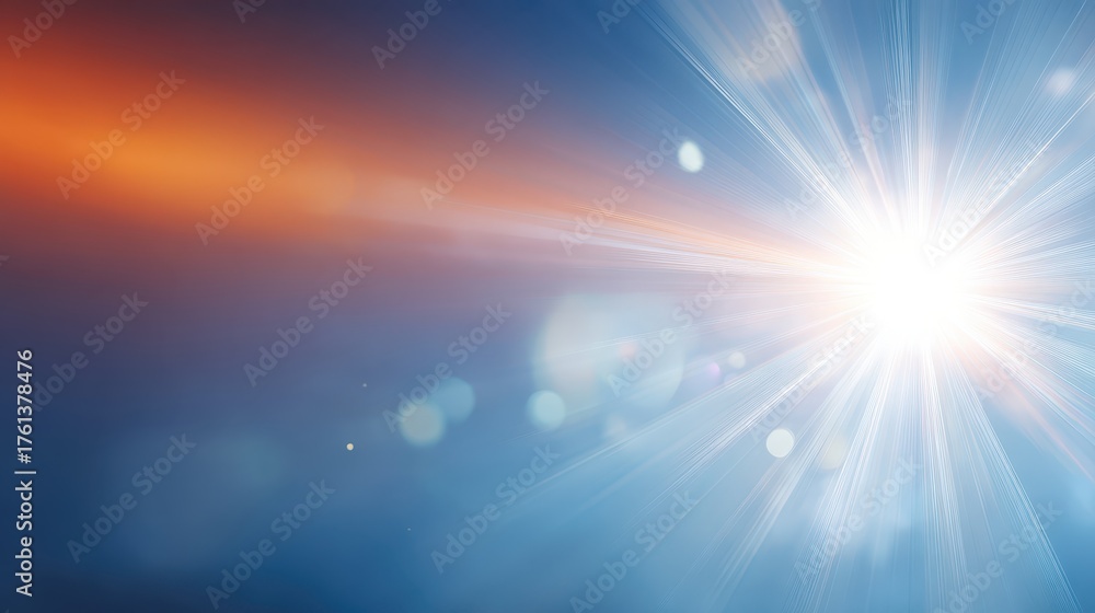 Sun s bright light illuminates expansive sky glorious sun shines ...