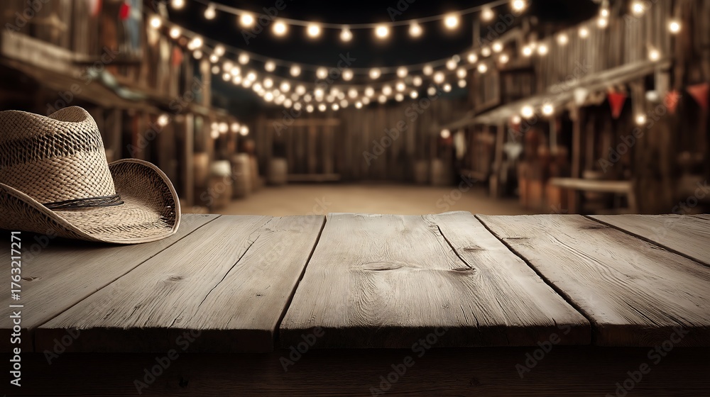 Hoedown theme Party Background with empty copy space Stock Photo ...
